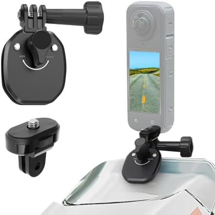 Aluminium Motorcycle Windshield Mount Clamp Clip Compatible for Gopro ...