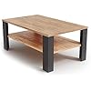 Vicco Coffee table, Anthracite/Sand oak, 100 x 60 cm : Amazon.co.uk ...