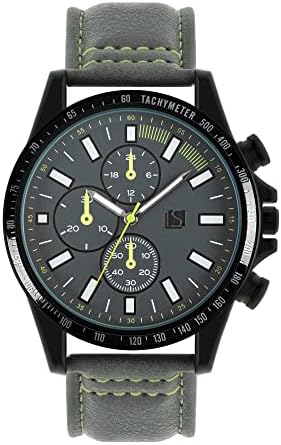 Spirit Mens Analogue Classic Quartz Watch with PU Strap ASPG17 : Amazon ...