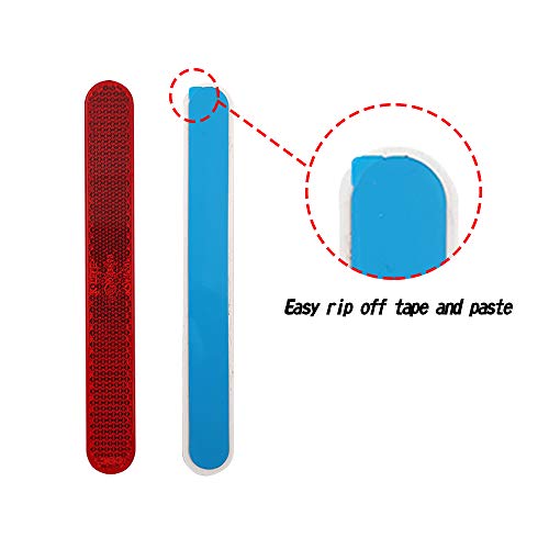 Snapklik.com : Stick-on Rectangular Reflectors - Safety Spoke ...