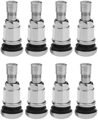 Amazon.com: Bolt-in Stainless Steel Car Wheel Tire Valve Stems with ...
