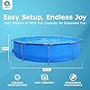Amazon.com: Avenli 12' x 30" Round Metal Framed Above Ground Outdoor ...
