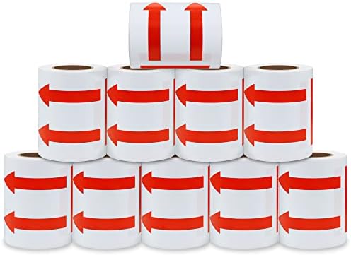 Amazon.com : Kenco 3" X 5" Red Arrows This Side Up Safe Handling ...