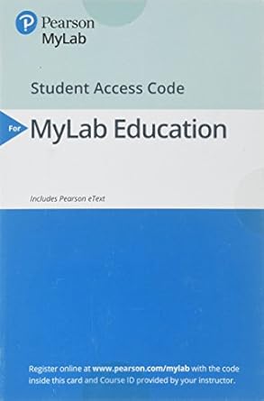 MyLab Education with Pearson eText - Access Card - for Elementary and ...