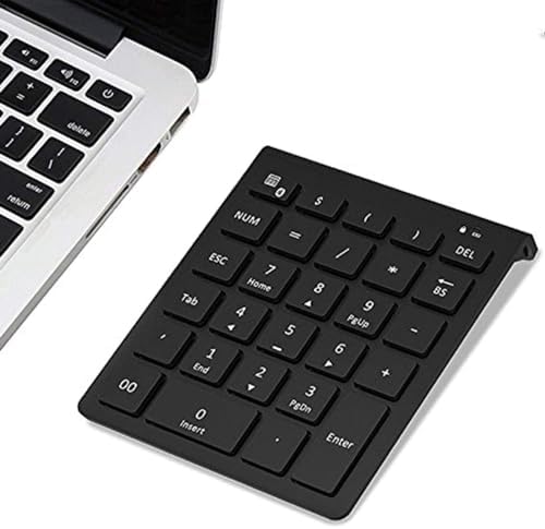 Bluetooth Number Pad for Laptop, Wireless Numeric keypad, 28 Keys ...
