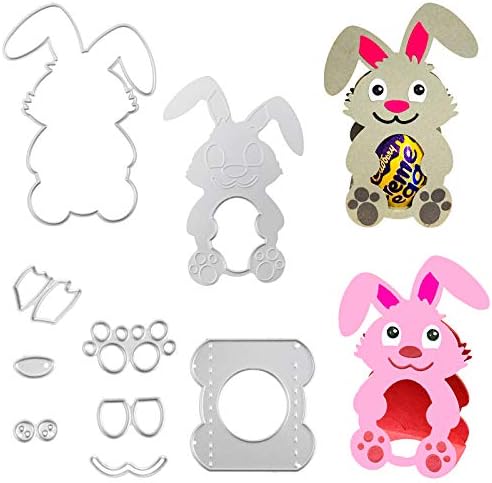 Gemini_mall Cutting Dies for Card Making, Rabbit Box Metal Cutting Dies ...