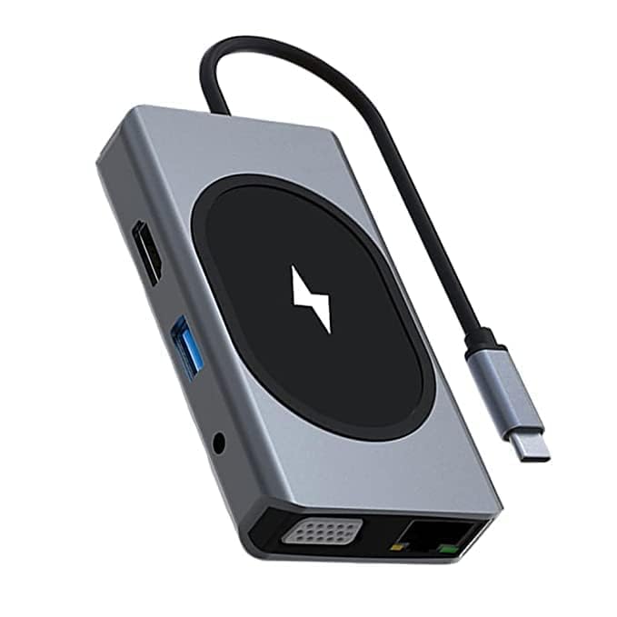 RuhZa USB C to HDTV Multifunction Adapter, 9 in 1 USB C Hub to HDMI 4K ...