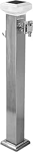 Amazon.com: Solar Light Garden Water Column, Freestanding Hose Stand ...