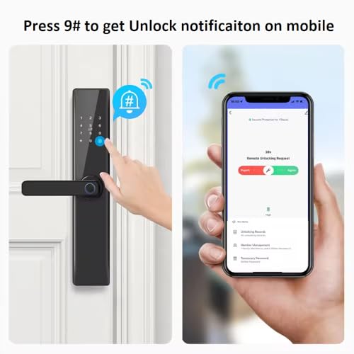 Denler DL05 Smart Door Lock, Digital Door Lock, Inbuilt Wi-Fi App ...