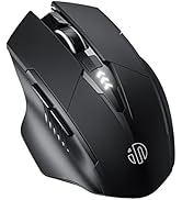 INPHIC Silent Wireless Mouse, [Upgraded: Battery Level Visible], Ultra ...