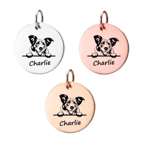 Amazon.com: Border Collie Gifts, Personalized Border Collie Charm ...