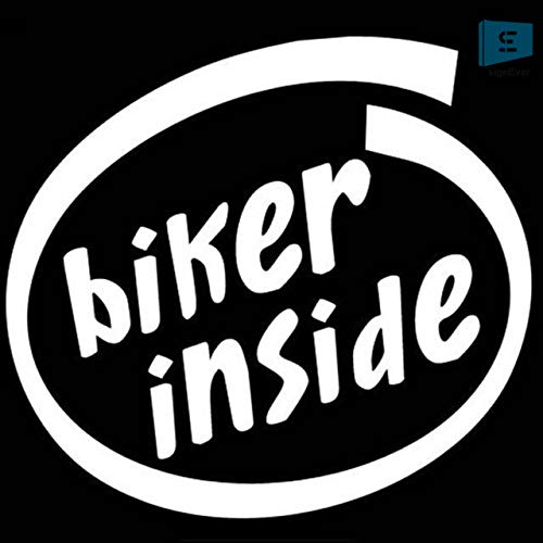 SIGN EVER Biker Inside Decals Vinyl Stickers for Car Side Window Bumper ...