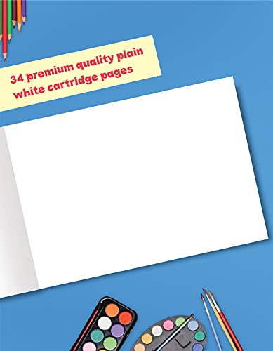 Buy WOODSNIPE Drawing for Kids | 2A Size Drawing Books | 36 White Blank ...