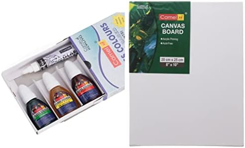 Camel Water Based Glass Color - 10ml Each, 6 Shades & Camel Camlin ...
