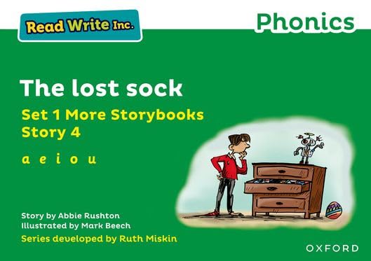 Read Write Inc Phonics: Green Set 1 More Storybook 4 The lost sock ...