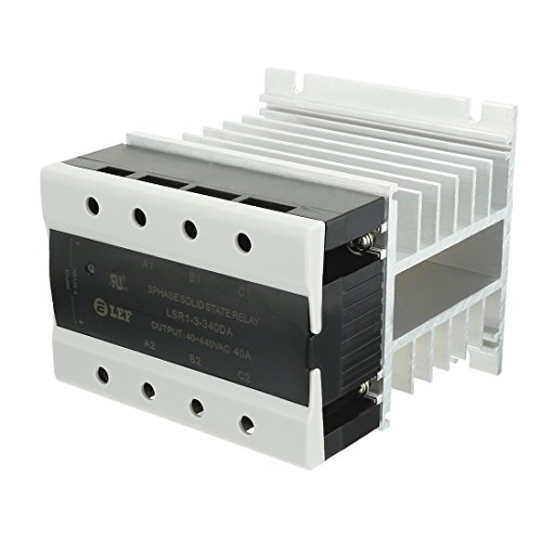 sourcingmap DC to AC Relay 40A 3-32VDC to 40-440VAC Thermal Compound 3 ...