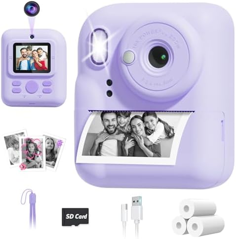 YORKOO Kids Camera for Girls Boys, Instant Camera for Kids with Print ...