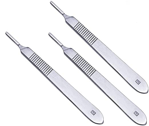 Scalpel Handle/BP HANDLE/Surgical Blade Handle 3 NO. : Amazon.in ...