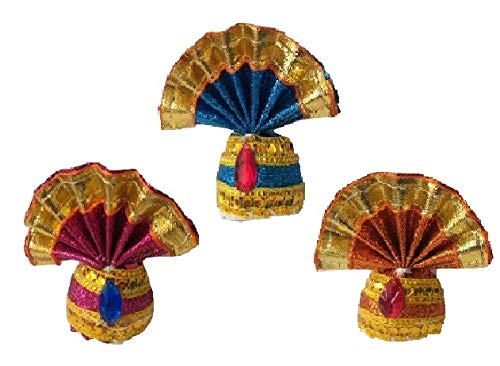 Buy Decorative Multi Color Turban/pagdi/mukut/saafa for Goddess Idols ...