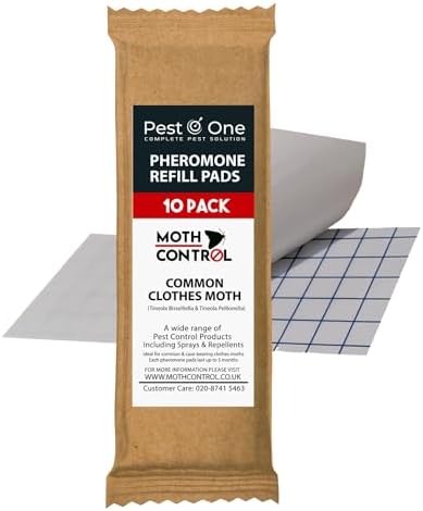 Entopest Monitoring Moth Traps | 10 Refill Pads & 5 Reusable Hangers ...