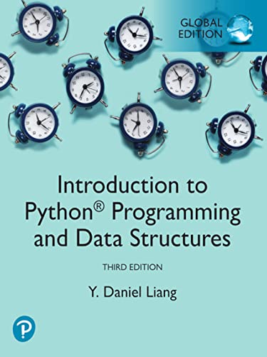 Introduction To Python Programming And Data Structures Global Edition Ebook Liang