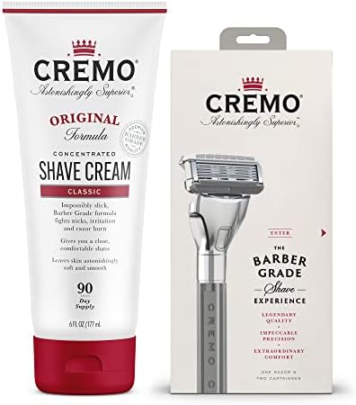 Amazon.com: Cremo Barber Grade Original Shave Cream and Refillable ...