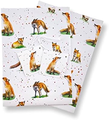 Fox Recycled an Recyclable gift wrapping paper - birthday - Christmas ...