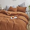 Amazon.com: Houseri King Pumpkin Colored Comforter Set Terracotta Rust ...