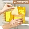 Amazon.com: IMIKEYA Sliced Cheese Storage Container, Cute Butter Block ...