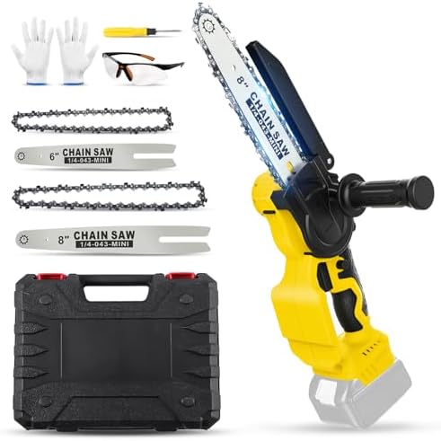 Honeyhouse 6 tommer mini kædesav kompatibel med 18V Dewalt batteri ...