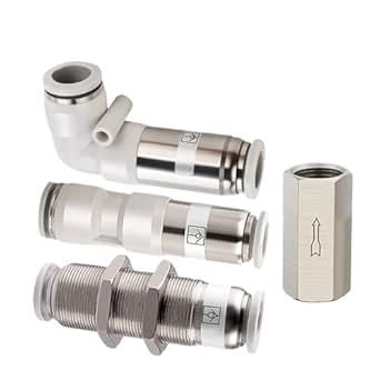 Amazon.com: 10pcs Pneumatic Air Check Valve Non-Return Valve Hose Gas ...