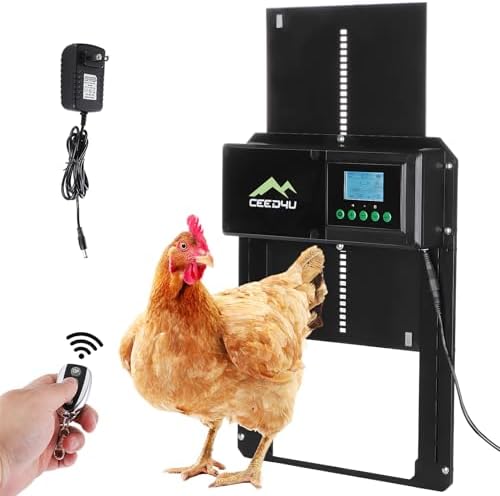 Amazon.com: Automatic Chicken Coop Door, Solar Powered Coop Door with ...