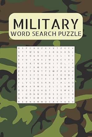 Military Word Search Puzzle: A Word Search Puzzle Book Featuring U.S ...