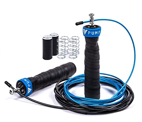 Pump Bros Professional skipping rope + set of 2 weights with springs ...