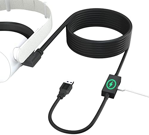 INIU Link Cable 5m with Separate Charging Port, VR Cable for Meta ...