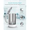 Amazon.com: Electric Kettle, Double Wall 100% Stainless Steel Cool ...