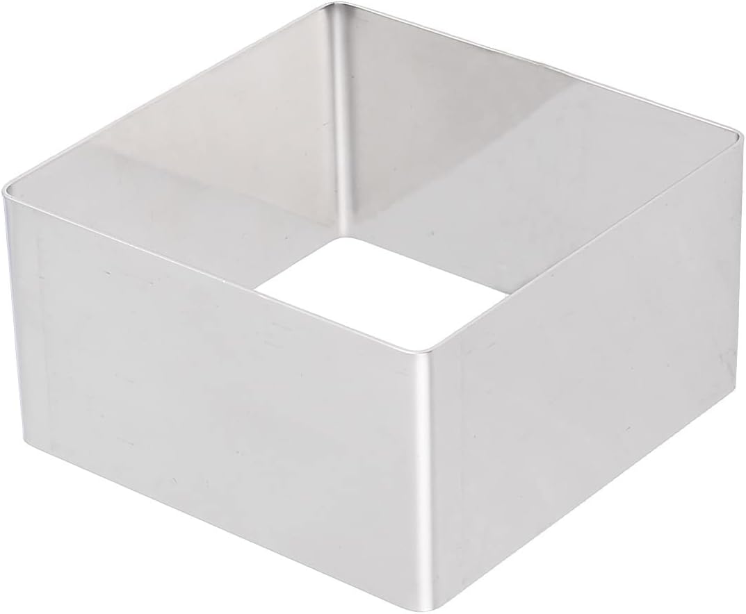 Amazon.com: Useful Square Mousse Mold Stainless Steel Cake Ring Mousse ...