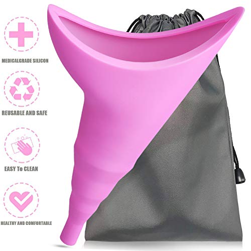 Buy Female Urination Device, Female Urinal Silicone Funnel Urine Cups ...