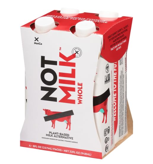 Amazon.com : Not Milk Whole Plant-Based Milk Alternative NET WT 32 FL ...
