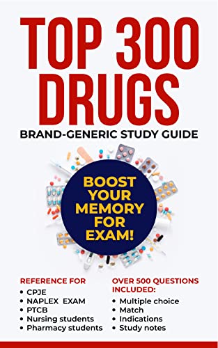 Amazon.com: TOP 300 DRUGS STUDY GUIDE: Brand Generic study Guide eBook ...