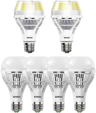 SANSI A21 Led Light Bulb 6Pack, 200W Equivalent 2PACK + 150W Equivalent ...