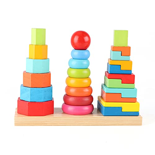 Geometric Stacker Wooden Stacking Toy