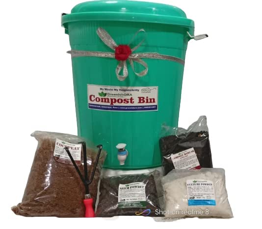 GreenishORA's Organic Waste Composting Kit - One Home Composter Bin ...