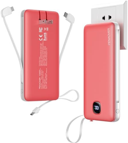 Amazon.com: VEGER Portable Charger for iPhone with Built in Cables and ...