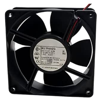 Amazon.com: MULTIFAN 4214 Fan 12CM for 24V 4.3W 12038 120X120X38MM 2 ...