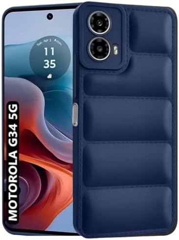 SHINESTAR Puffer Pattern Back Cover Case for Motorola G34 5G | Motorola ...