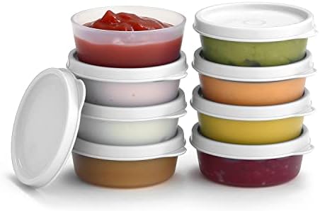 Amazon.com: Salad Dressing Condiment Containers (6-Pack); 2-Ounce To-Go ...