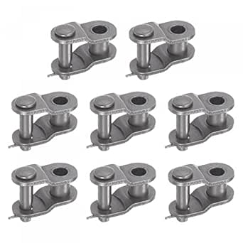 uxcell 8Pcs #35 Chain Offset Half Link Roller, 3/8" Pitch Carbon Steel ...