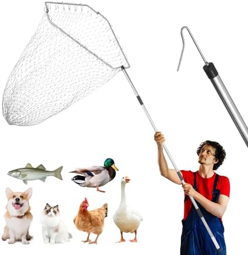 Amazon.com : UNIFAMILY Chicken Catcher Set, Retractable Chicken Net ...