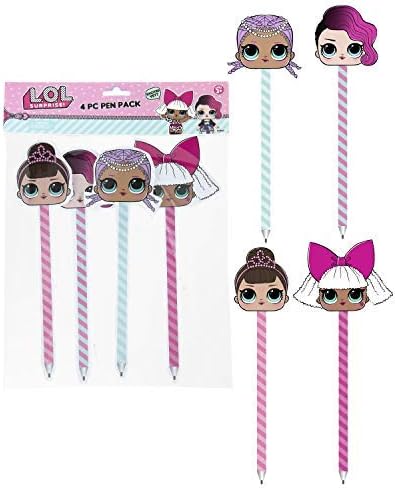 Amazon.com: LOL Surprise Party Supplies, 4PC Silicone Pens for an LOL ...